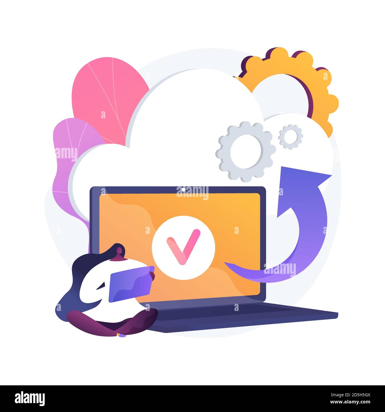 Cloud based platform Stock Vector Images - Alamy
