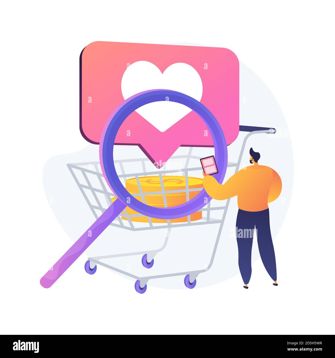 Smart retail abstract concept vector illustration Stock Vector Image ...