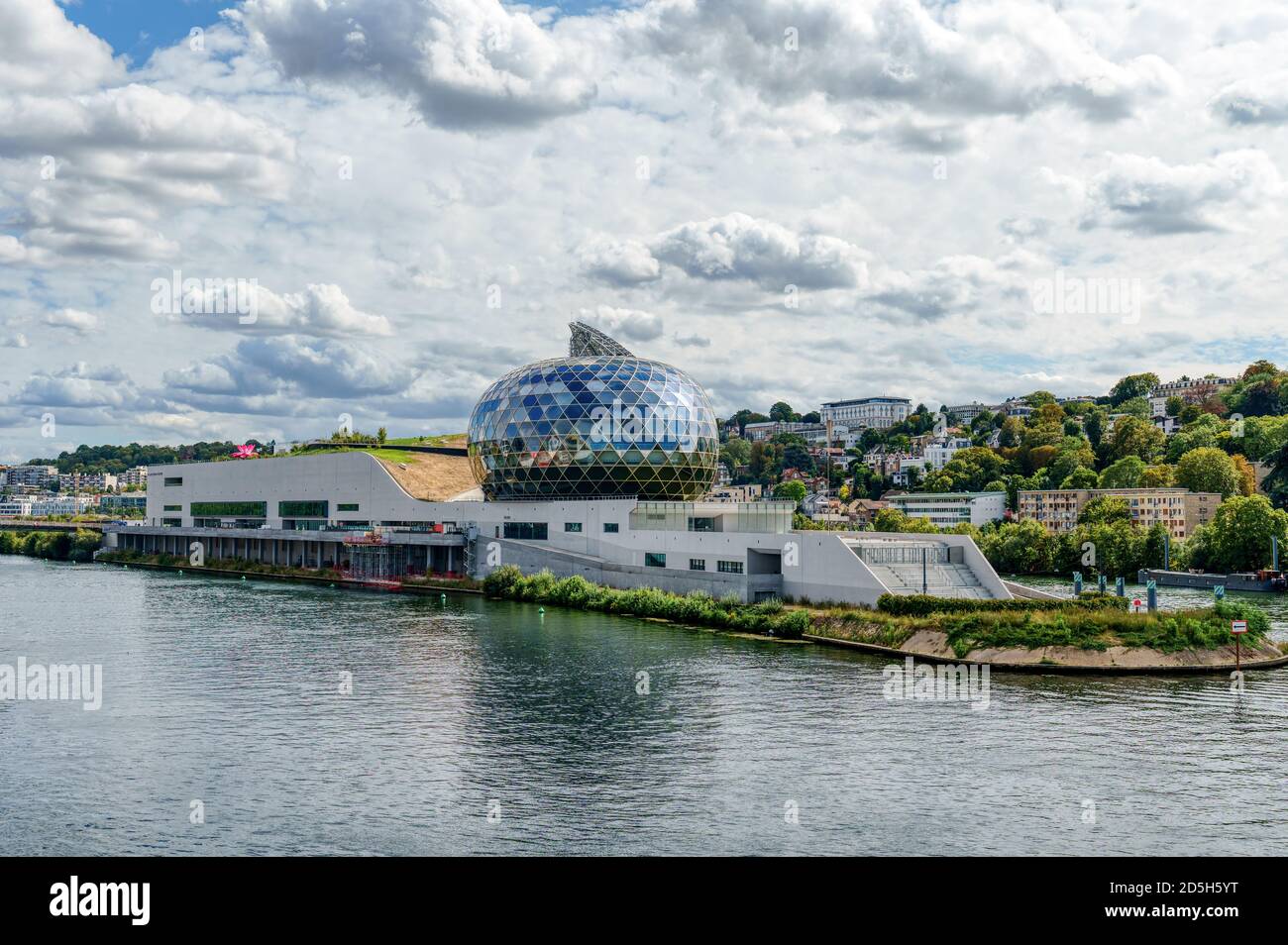 La Seine Musicale, or City of Music, on ile seguin, west of Paris ...