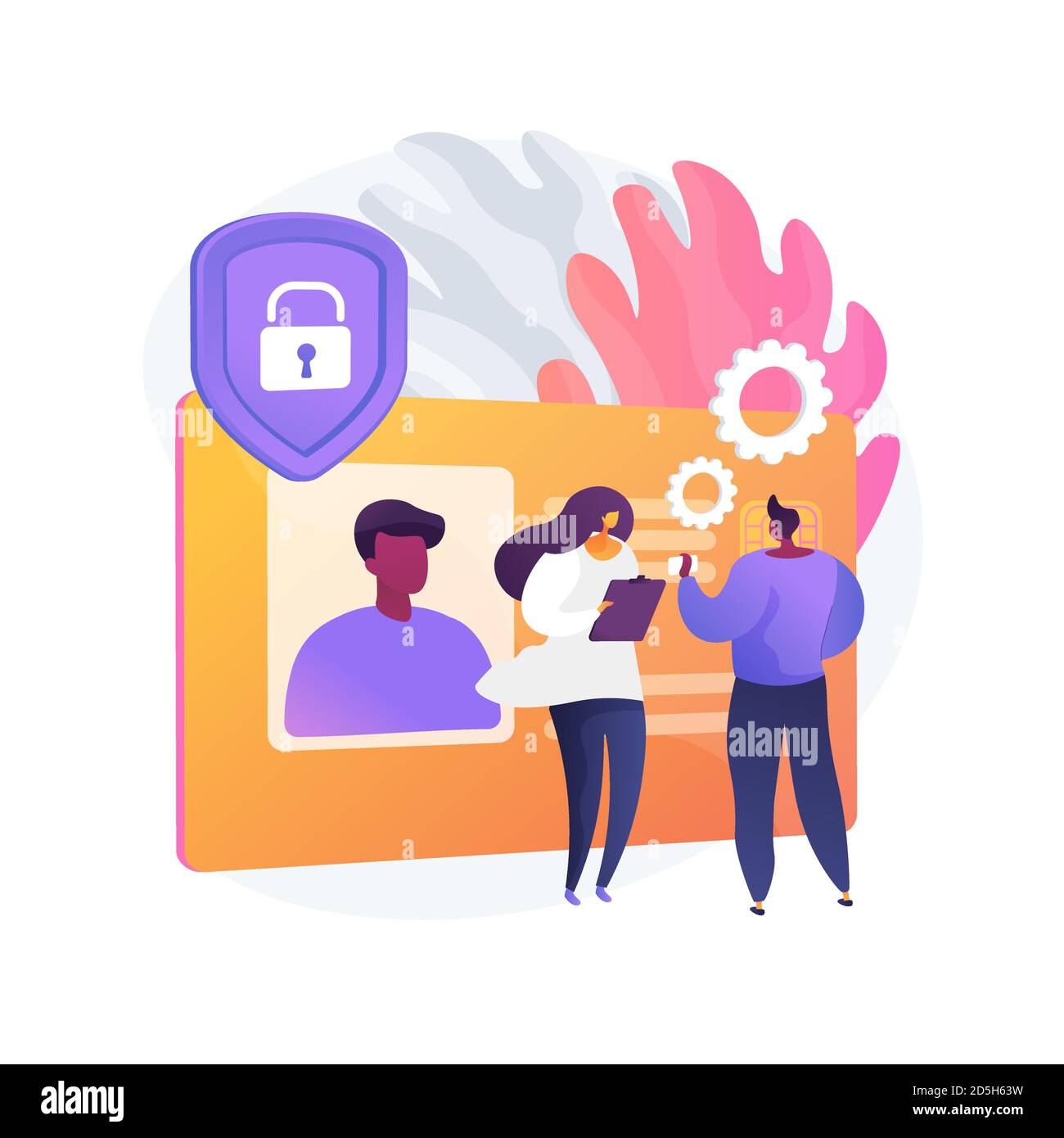 Smart ID card abstract concept vector illustration Stock Vector Image ...