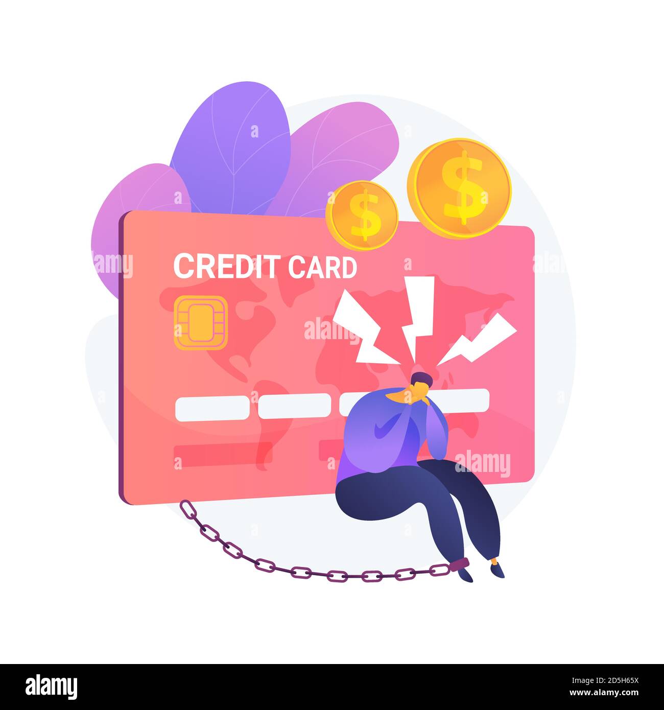 Credit card abstract concept vector illustration Stock Vector Image ...
