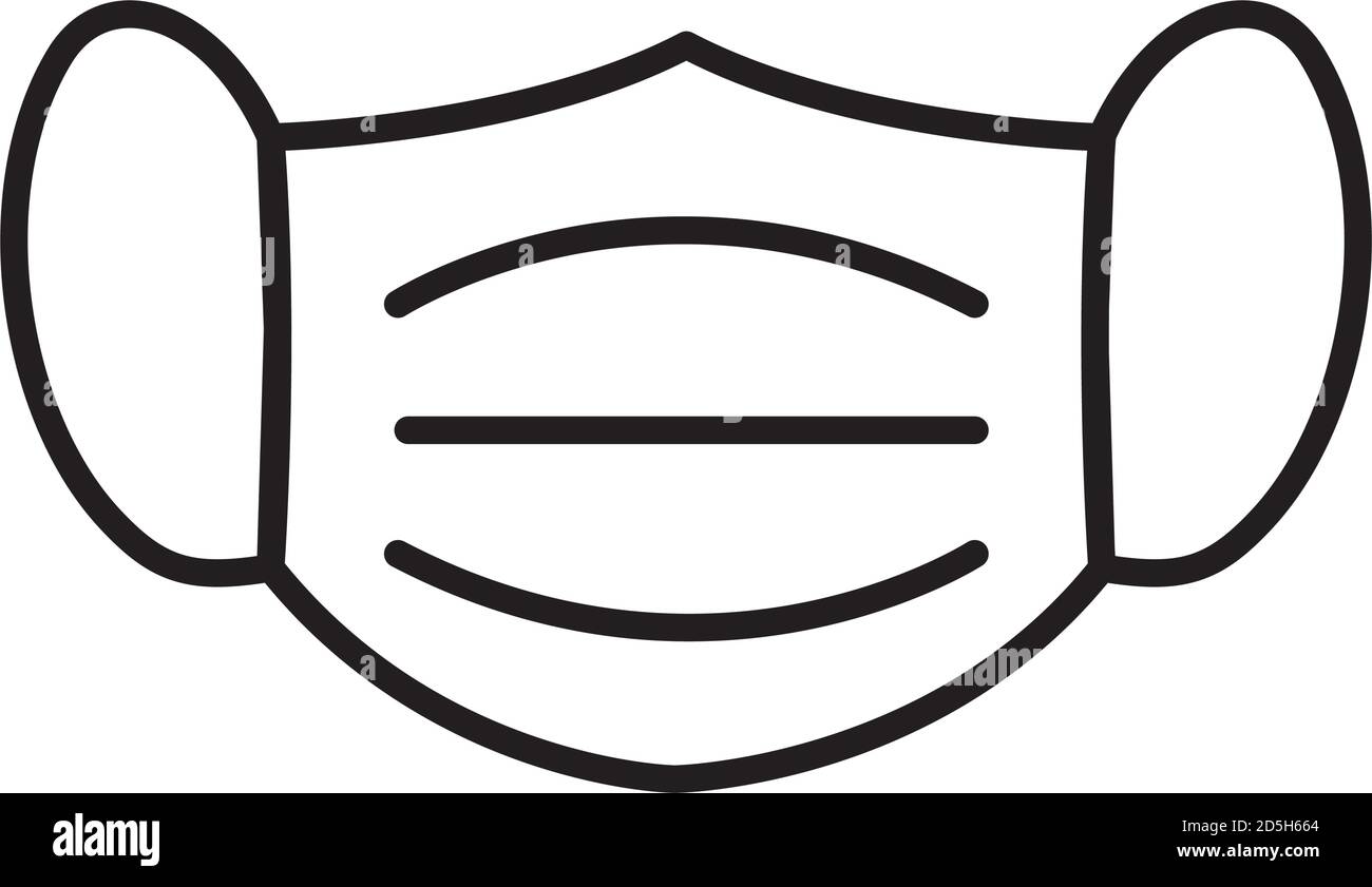 mask line style icon vector design Stock Vector Image & Art - Alamy