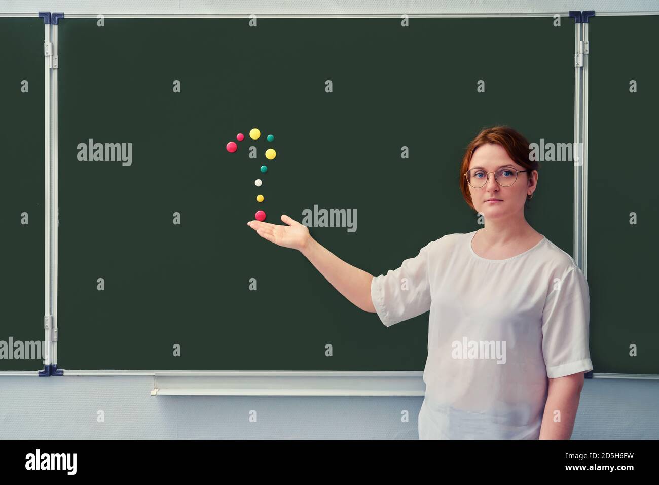 Teacher question mark hi-res stock photography and images - Alamy