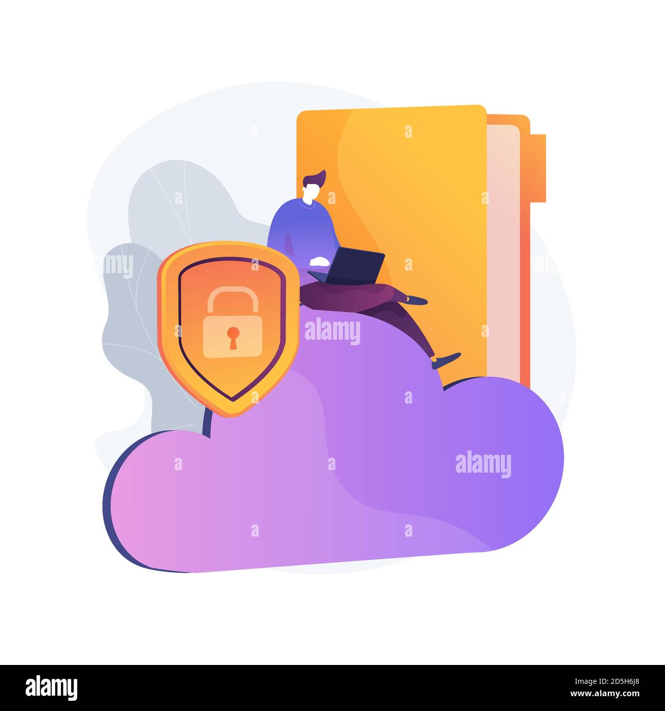 Secure file sharing abstract concept vector illustration Stock Vector ... Secure file sharing abstract concept vector illustration Stock Vector ...