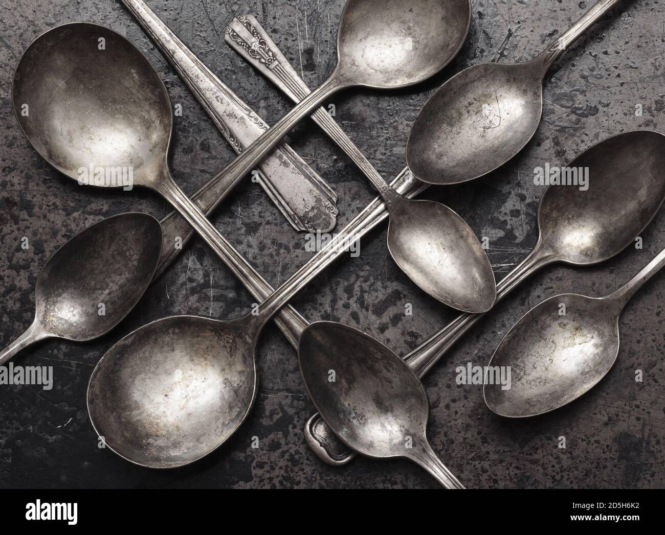 Old spoons hi-res stock photography and images - Alamy