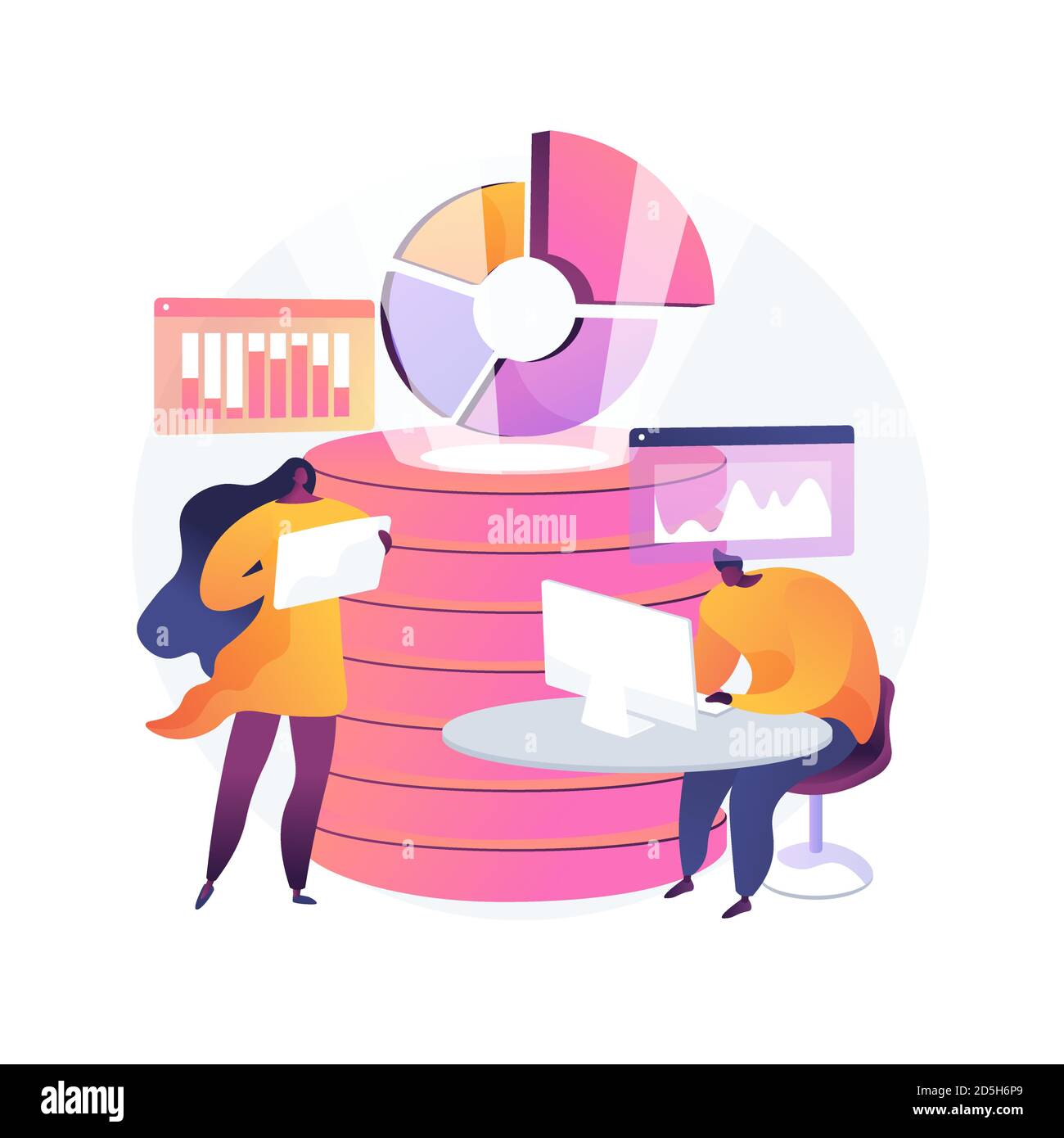 Big Data Analytics Abstract Concept Vector Illustration Stock Vector Image And Art Alamy