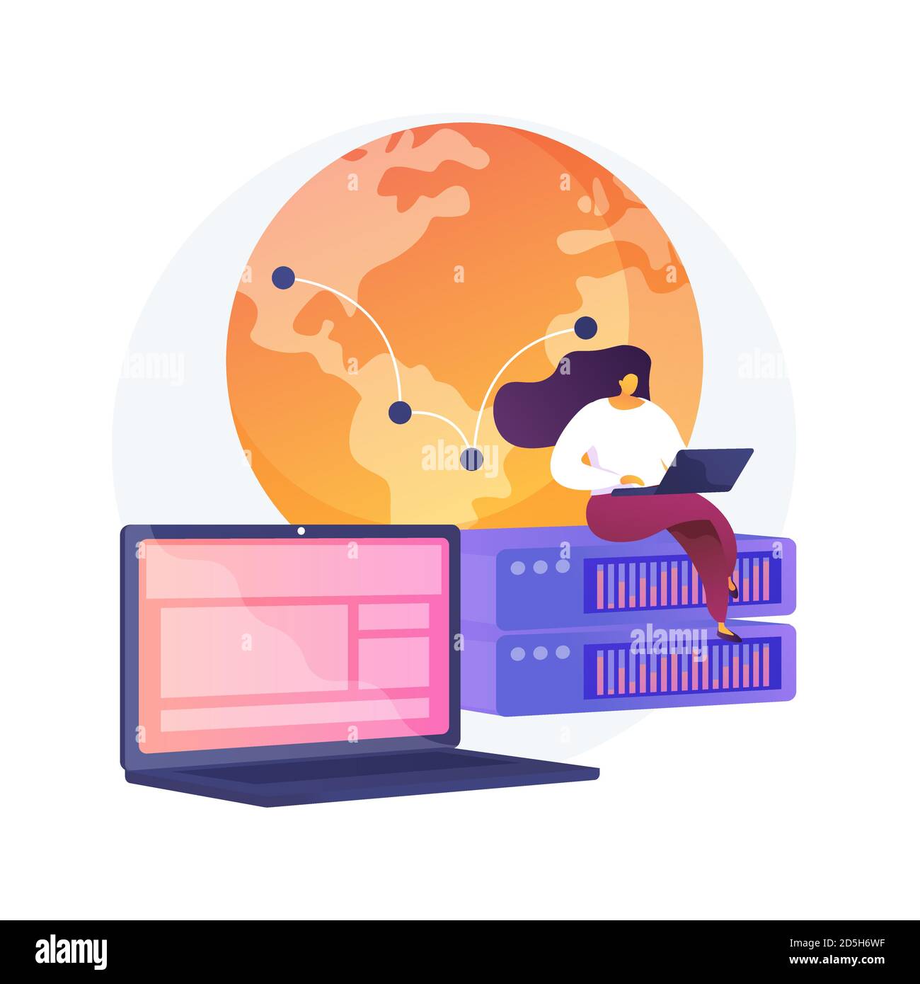 Proxy server abstract concept vector illustration Stock Vector Image ...