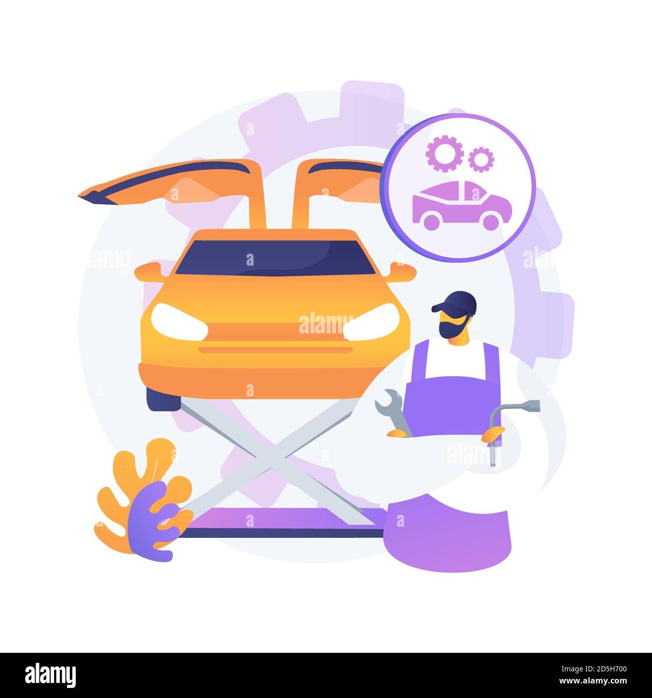 Car tuning abstract concept vector illustration Stock Vector Image ...