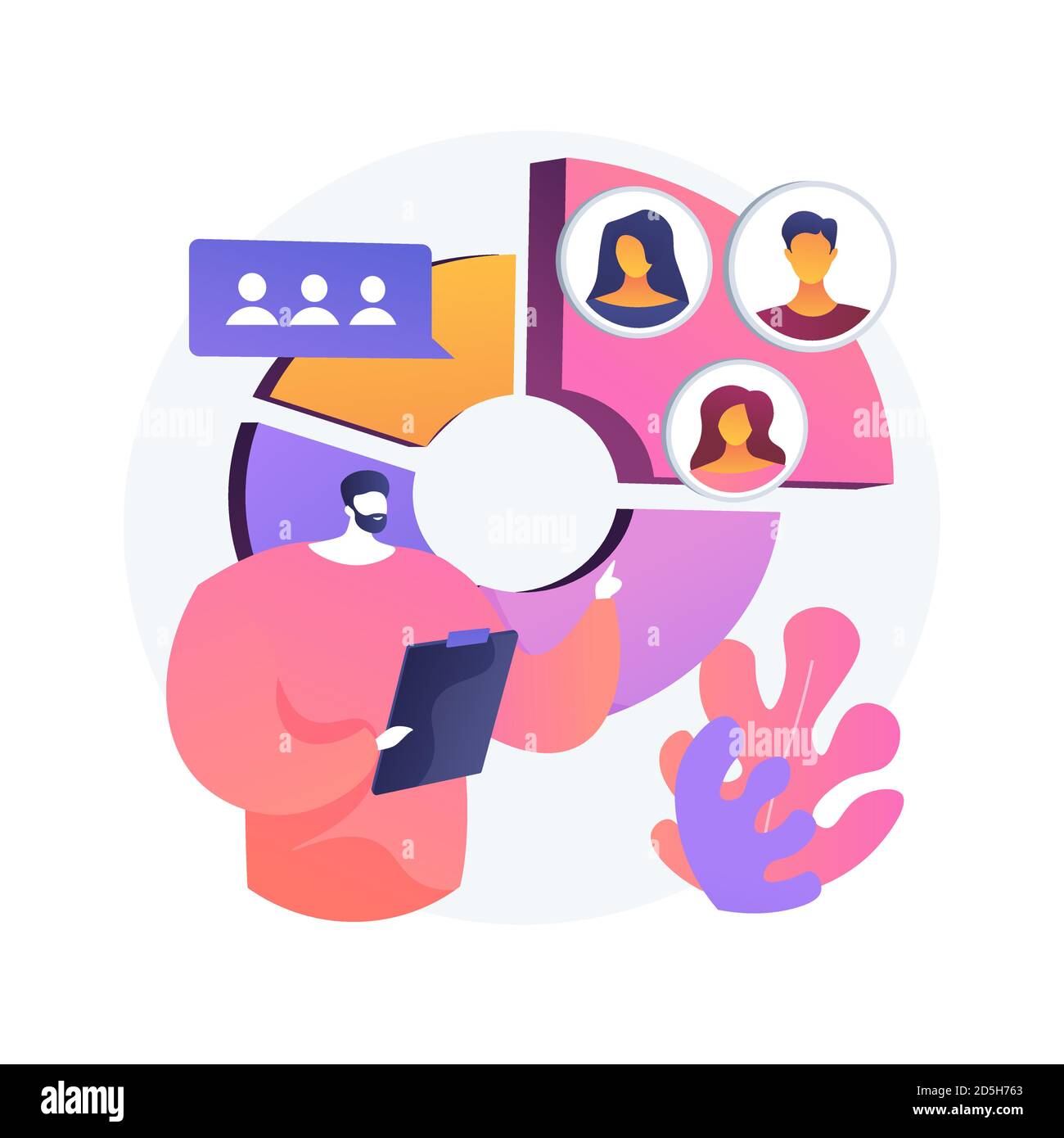 Audience segmentation abstract concept vector illustration Stock Vector ...