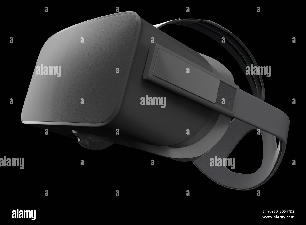 Virtual reality glasses isolated on black with cliping path. 3d ...