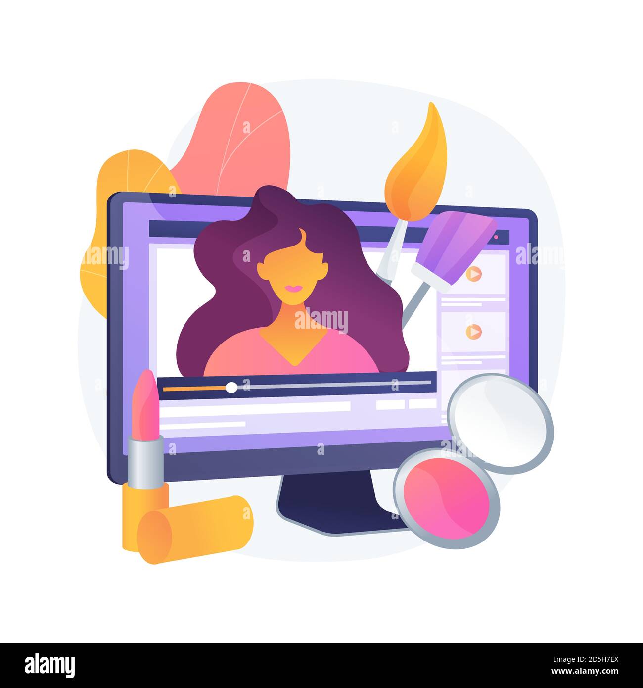 Beauty blogger abstract concept vector illustration Stock Vector Image ...