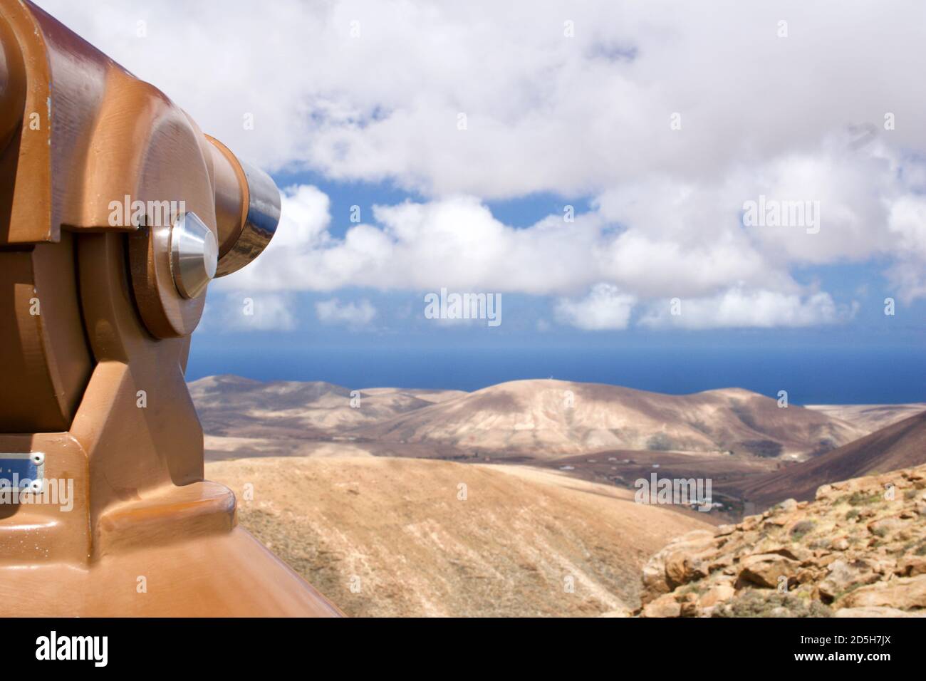 Beautiful shot of a dry countryside in Fuerteventura Stock Photo - Alamy