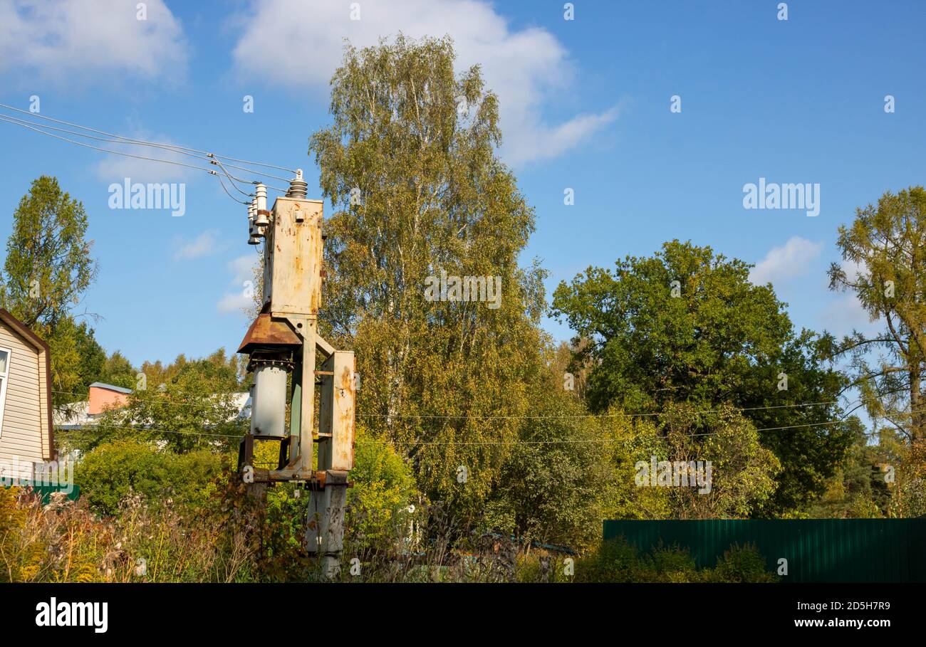 Old electric transformer hi-res stock photography and images - Alamy