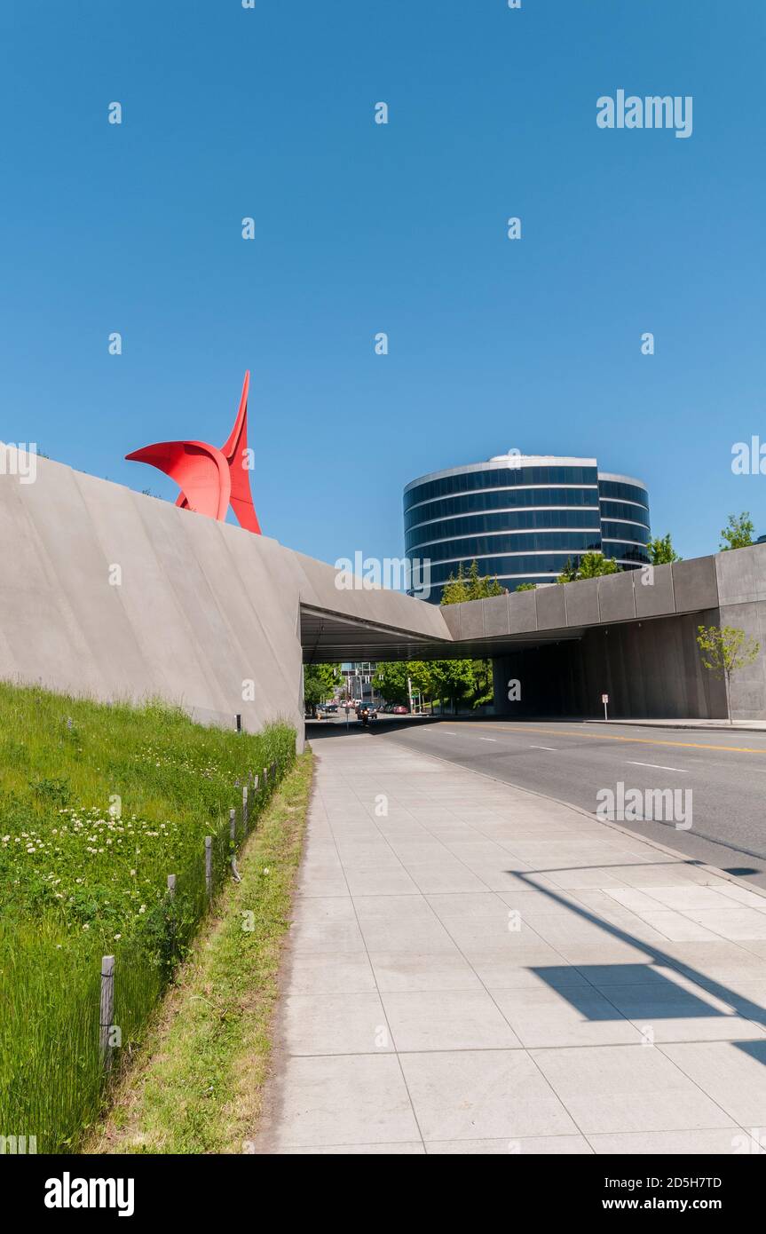 Alexander Calder's "Eagle" sculpture in the Olympic Sculpture park ...
