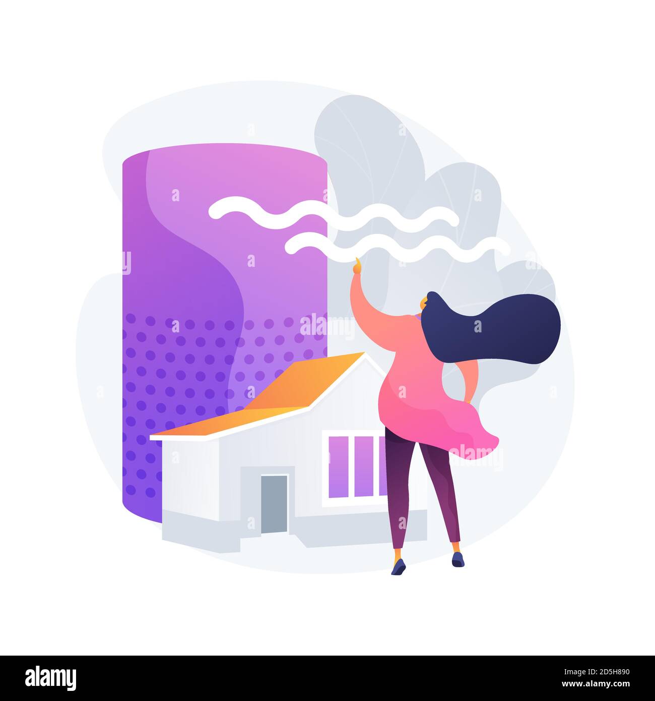 Air quality monitor abstract concept vector illustration Stock Vector ...