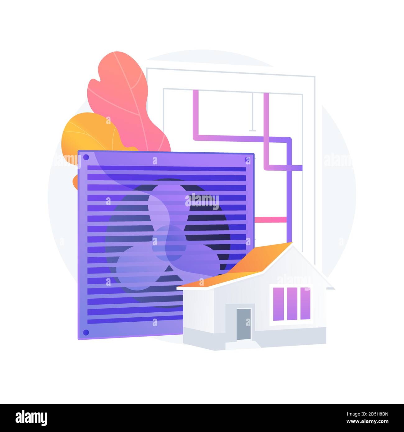 Cooling system design concept Stock Vector Images - Alamy