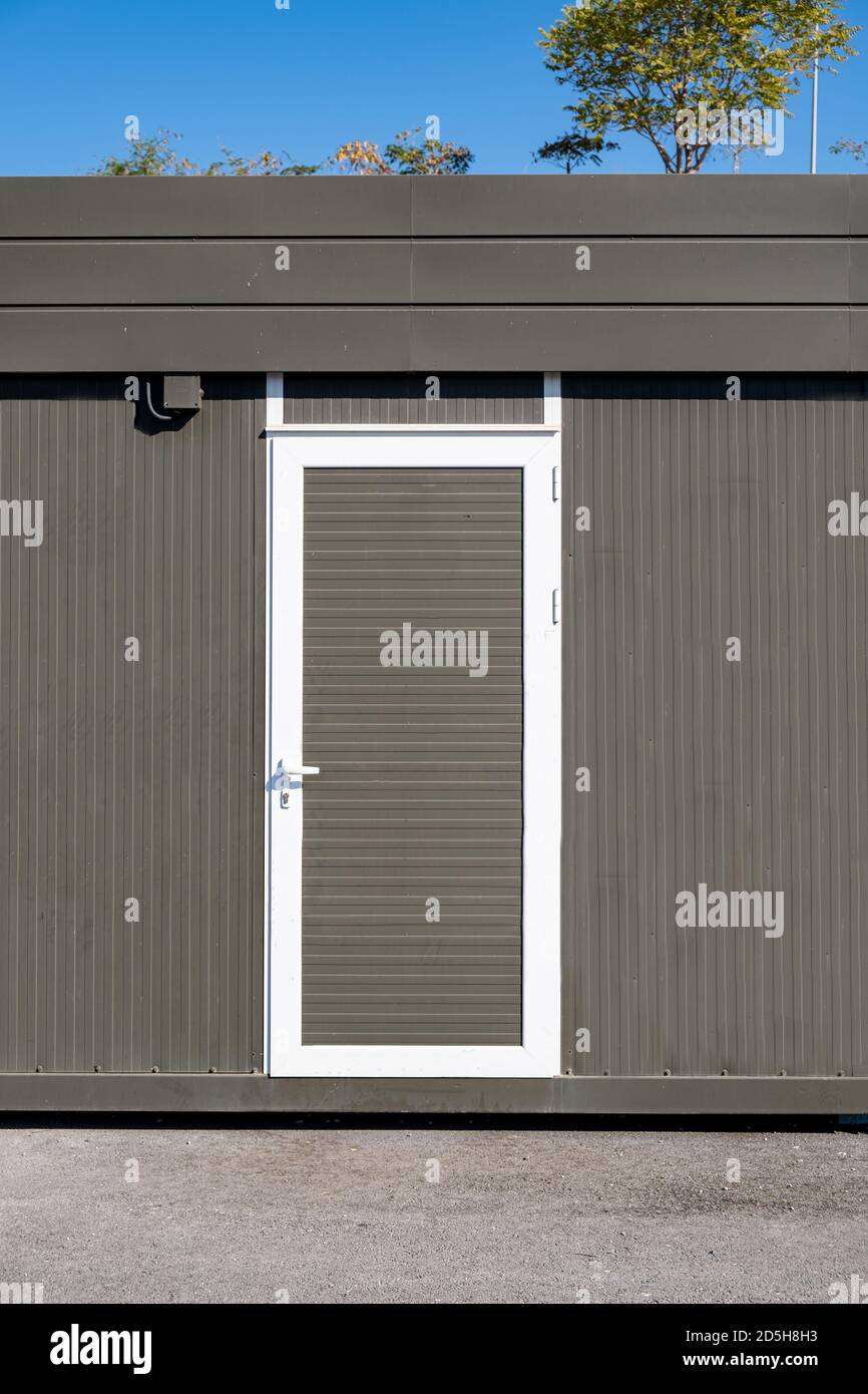 Container with a door, shipping container is converted into a ...