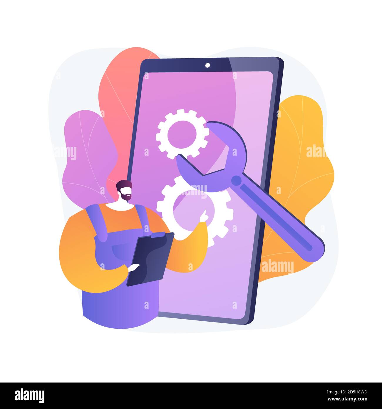 Mobile device repair abstract concept vector illustration Stock Vector ...