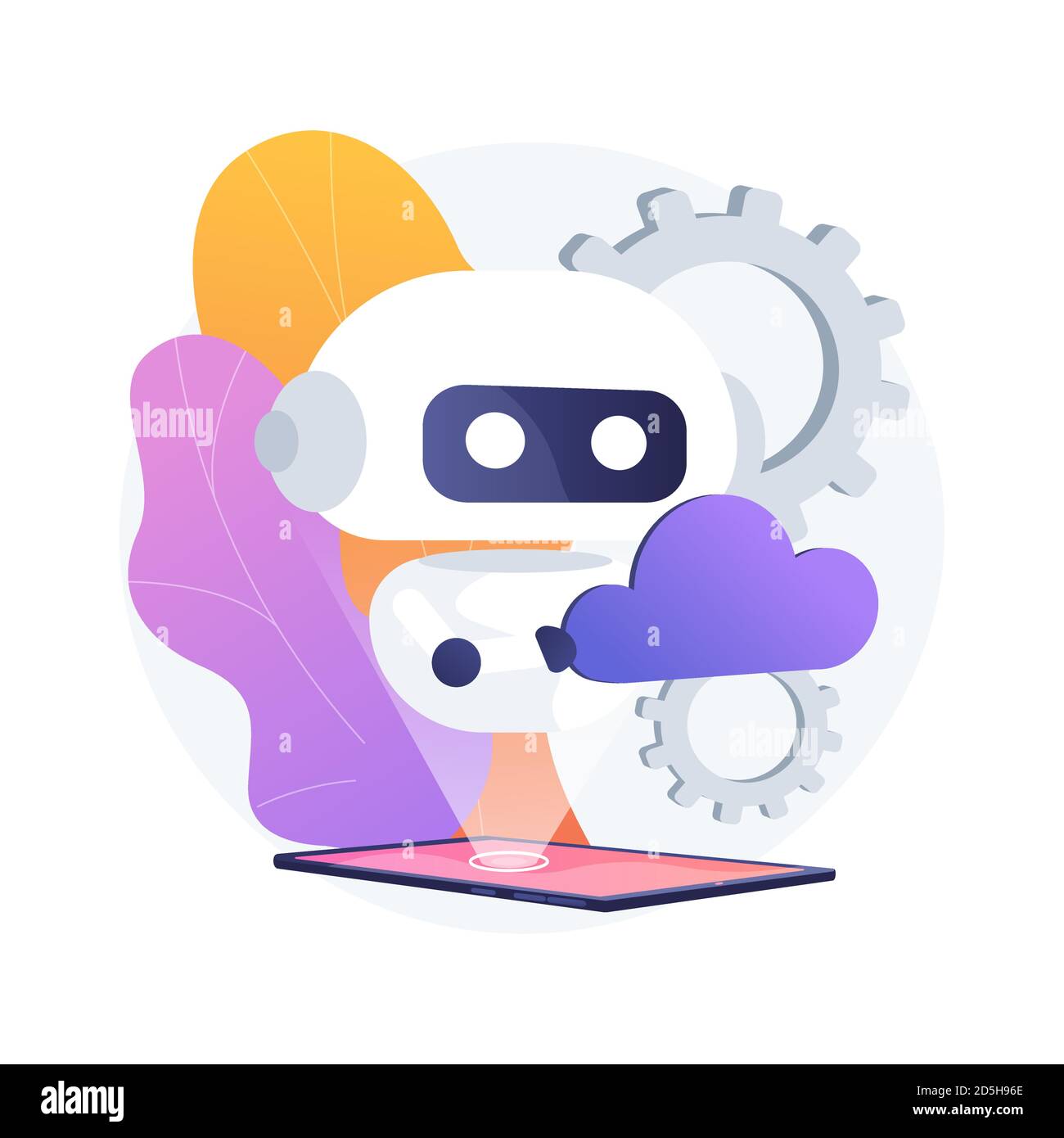 Cloud robotics abstract concept vector illustration Stock Vector Image ...