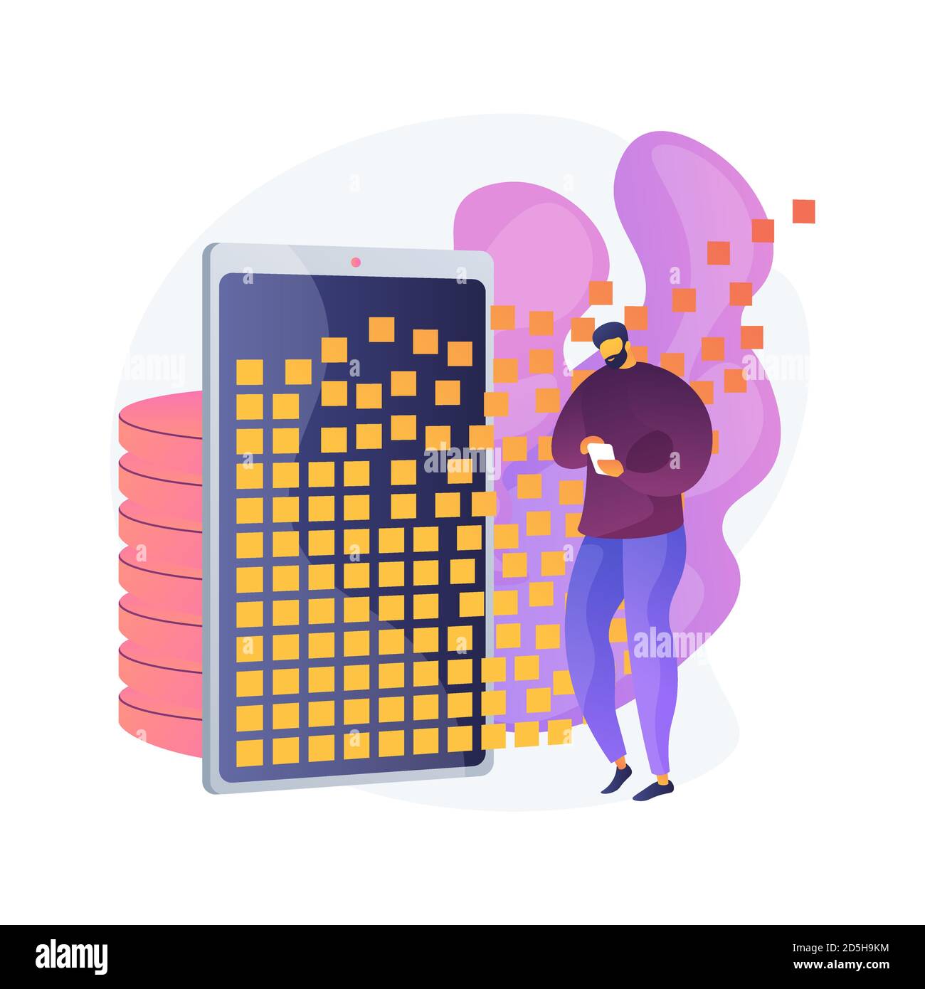 Big Data Applications Abstract Concept Vector Illustration Stock Vector