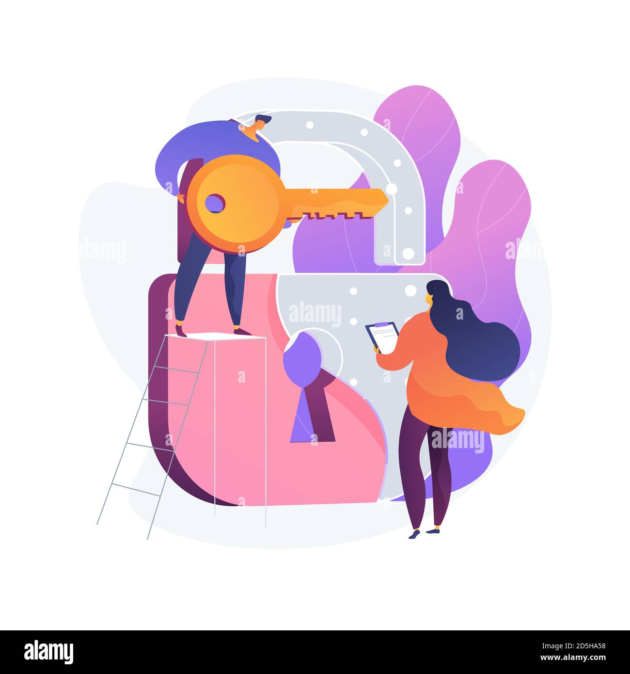 Privacy engineering abstract concept vector illustration Stock Vector ...