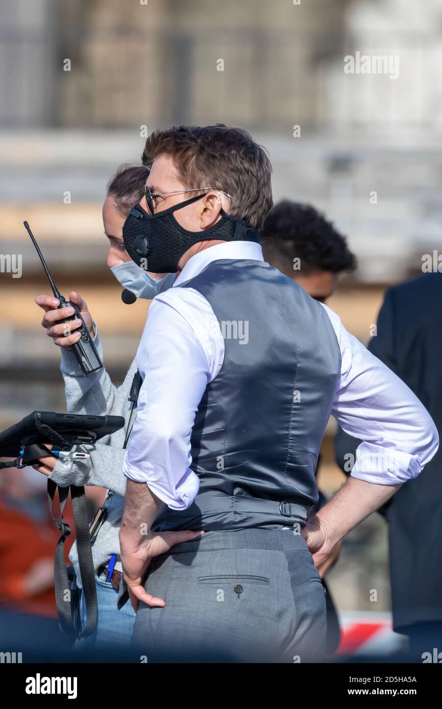 Rome, Italy - October 13, 2020: actor Tom Cruise in the streets of the ...