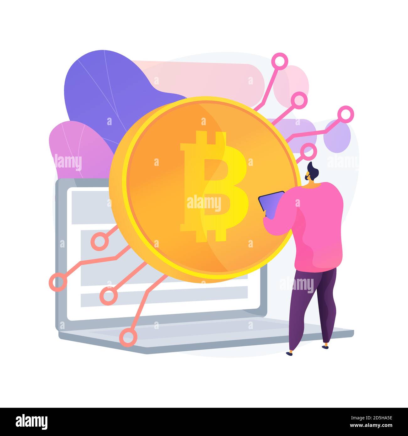 Digital currency abstract concept vector illustration Stock Vector ...