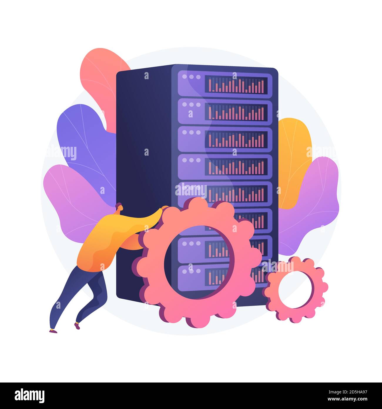 Big data job abstract concept vector illustration Stock Vector Image ...
