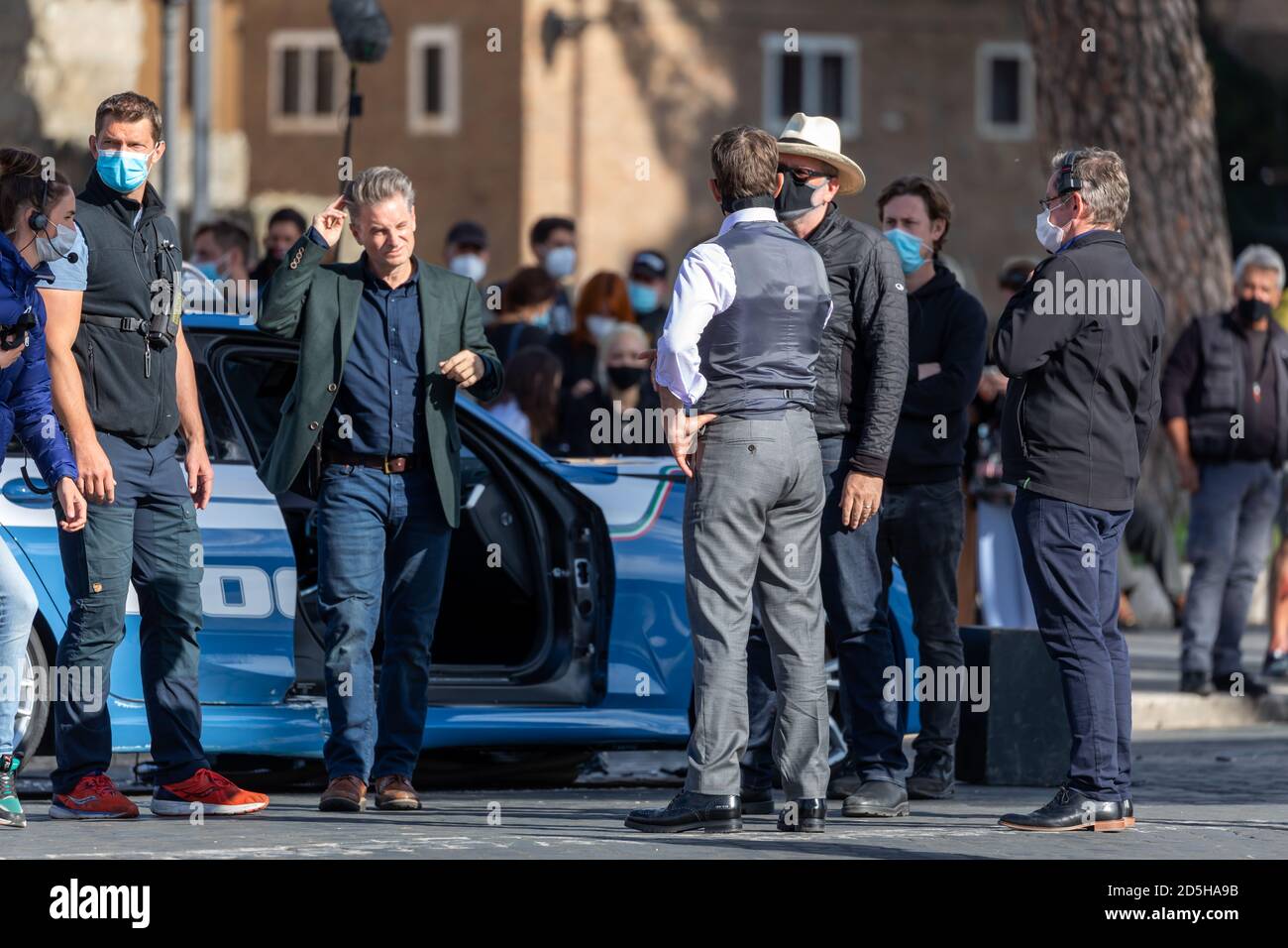 Rome, Italy - October 13, 2020: actor Tom Cruise in the streets of the ...