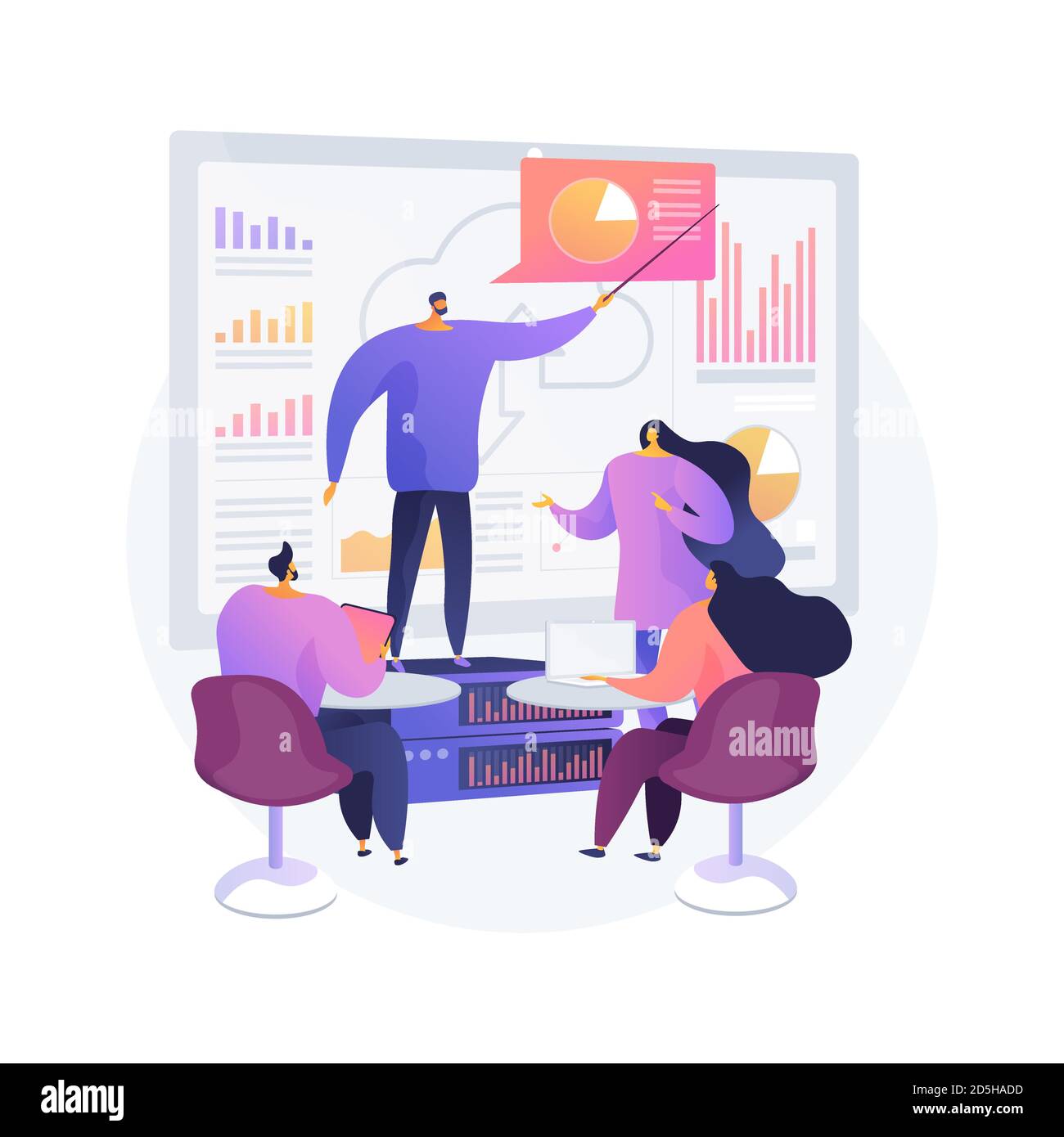 Big data conference abstract concept vector illustration Stock Vector ...