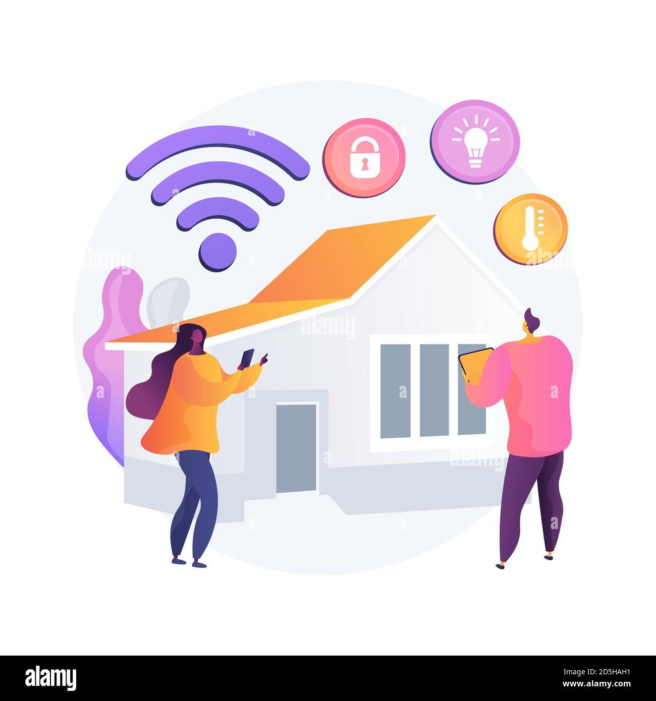 Smart home 2.0 abstract concept vector illustration Stock Vector Image ...
