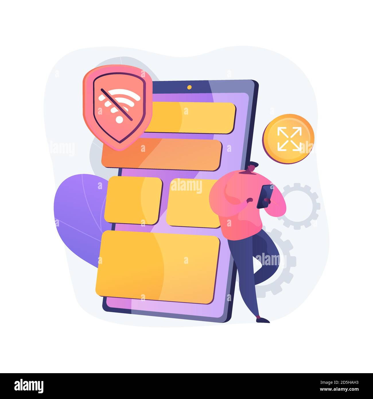Progressive Web App Abstract Concept Vector Illustration Stock Vector Image And Art Alamy