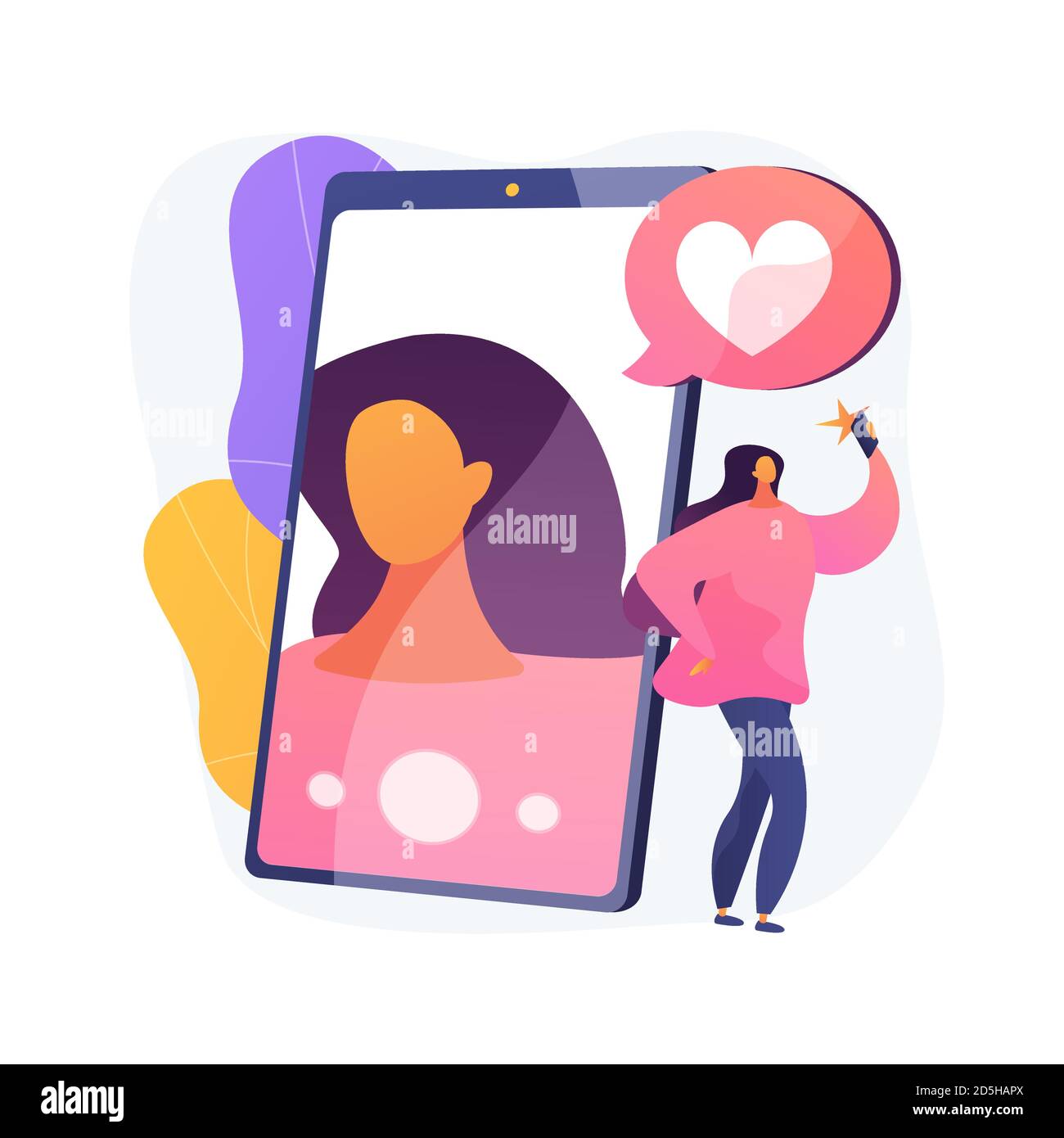 Selfie abstract concept vector illustration Stock Vector Image & Art ...