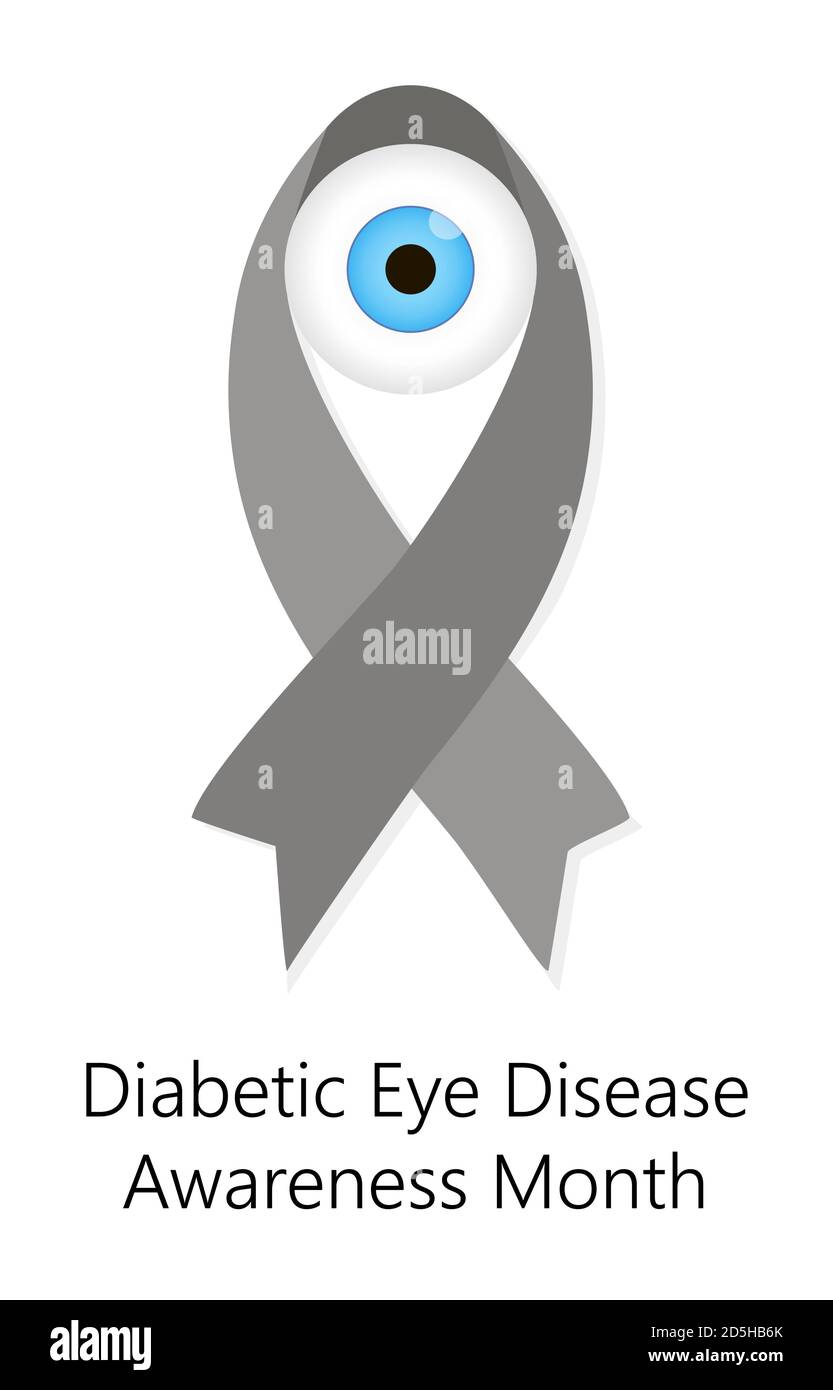 Diabetic Eye Disease Awareness Month concept vector for medical blog ...