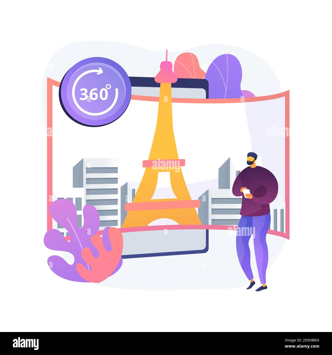 Virtual tour abstract concept vector illustration Stock Vector Image ...