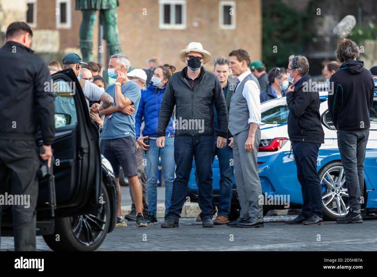 Rome, Italy - October 13, 2020: actor Tom Cruise in the streets of the ...