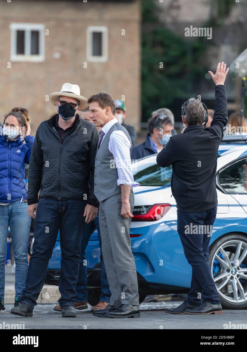 Rome, Italy - October 13, 2020: actor Tom Cruise in the streets of the ...