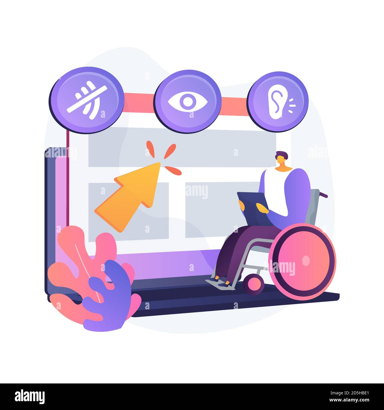 Web accessibility program abstract concept vector illustration Stock Vector Image & Art - Alamy