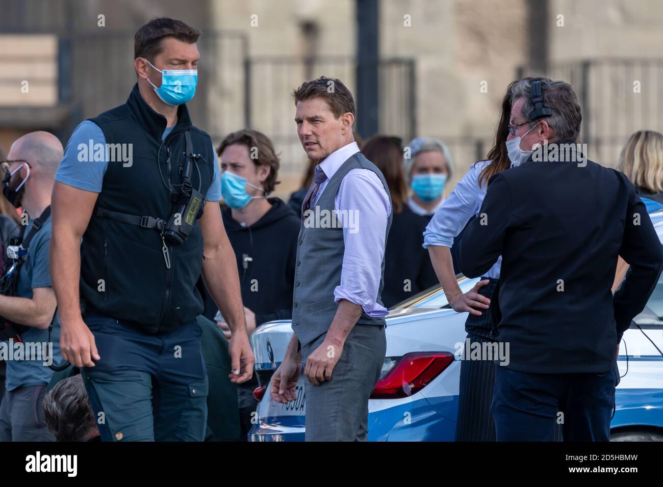 Rome, Italy - October 13, 2020: actor Tom Cruise in the streets of the ...
