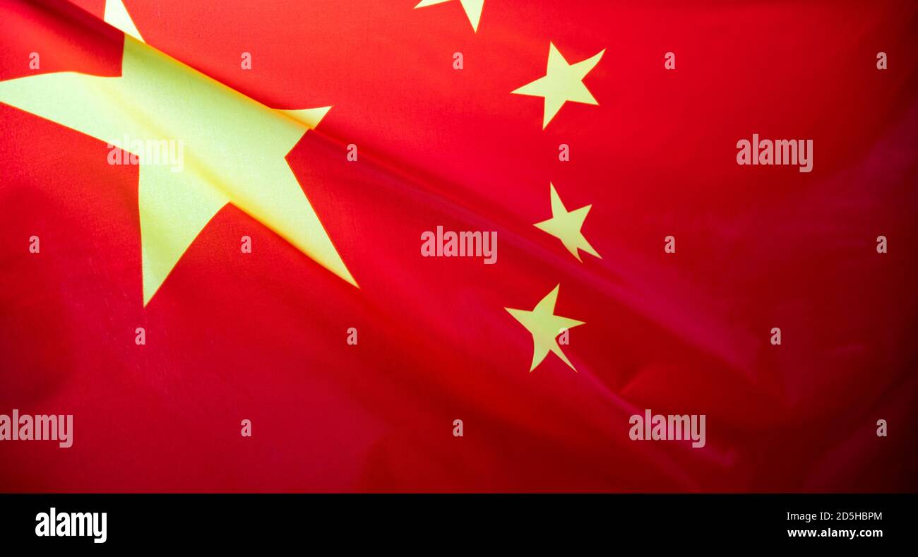 Satin texture chinese flag hi-res stock photography and images - Alamy