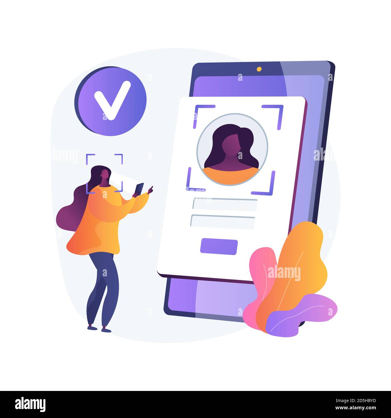 Verification technologies abstract concept vector illustration Stock ... Verification technologies abstract concept vector illustration Stock ...