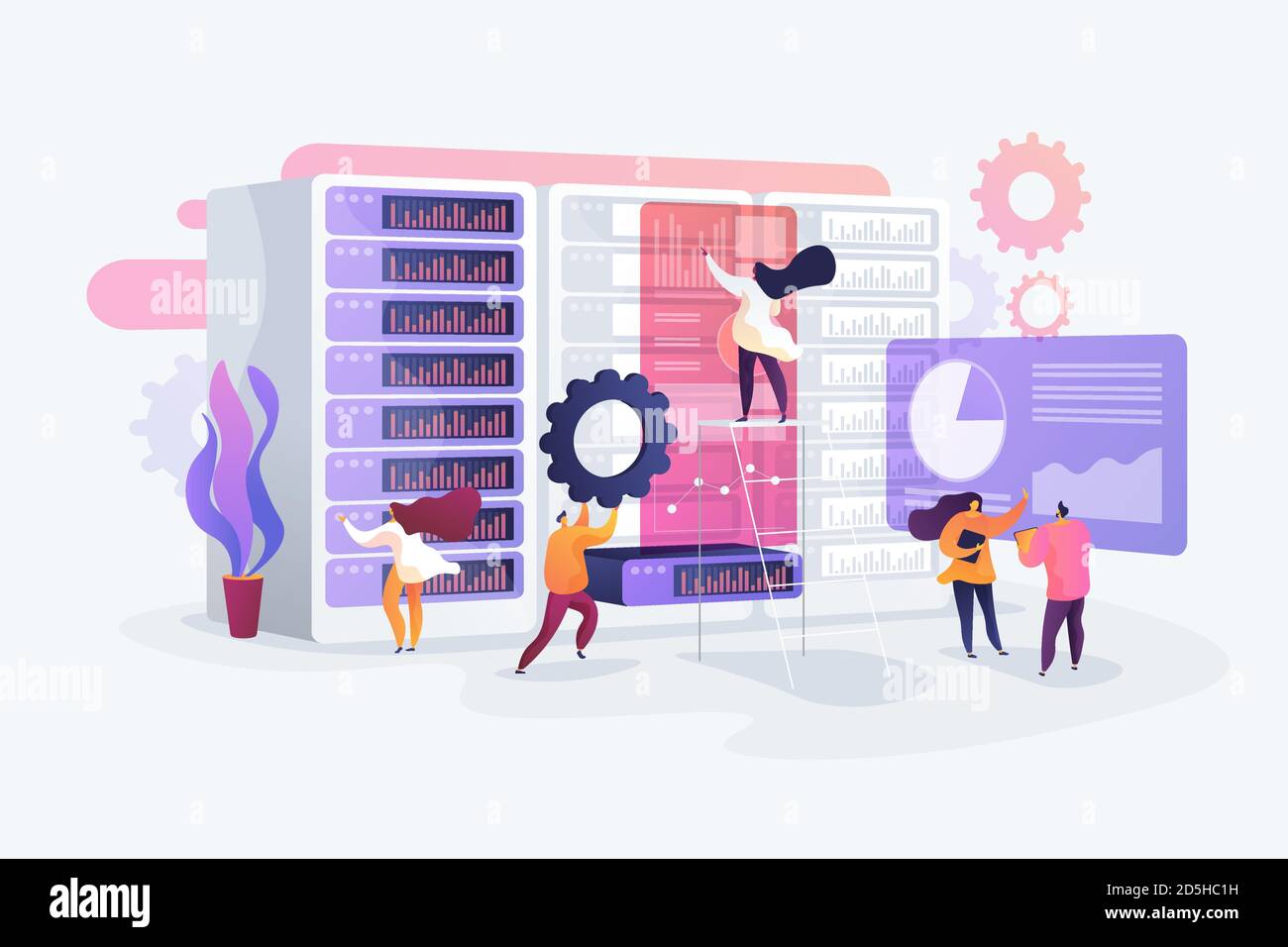 System administration concept vector illustration Stock Vector Image ...