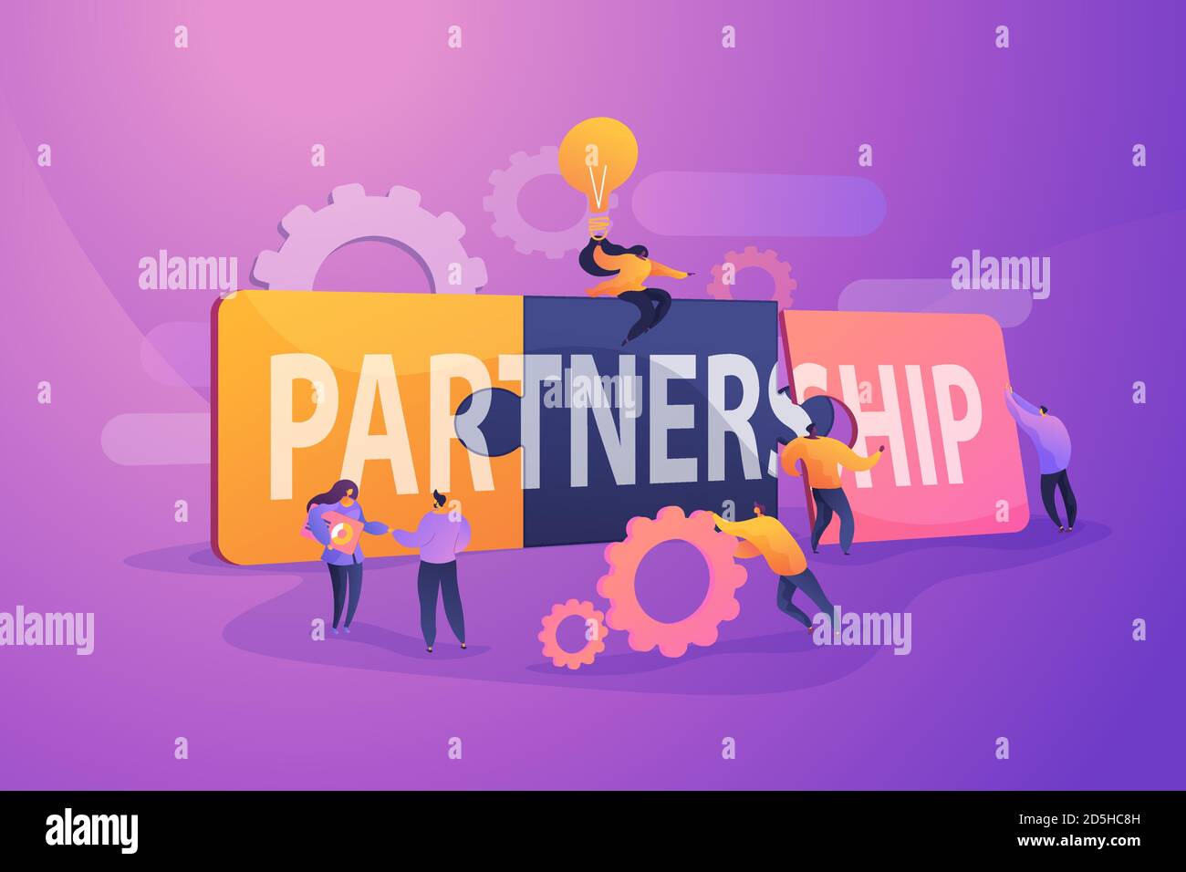 Partnership concept vector illustration Stock Vector Image & Art - Alamy