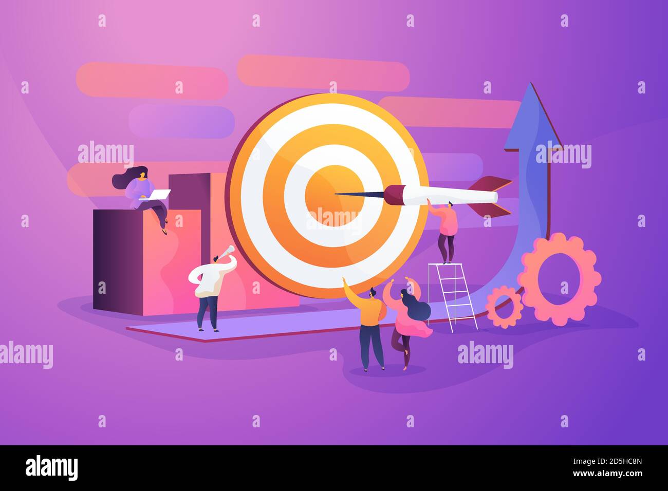 Goals concept vector illustration Stock Vector Image & Art - Alamy