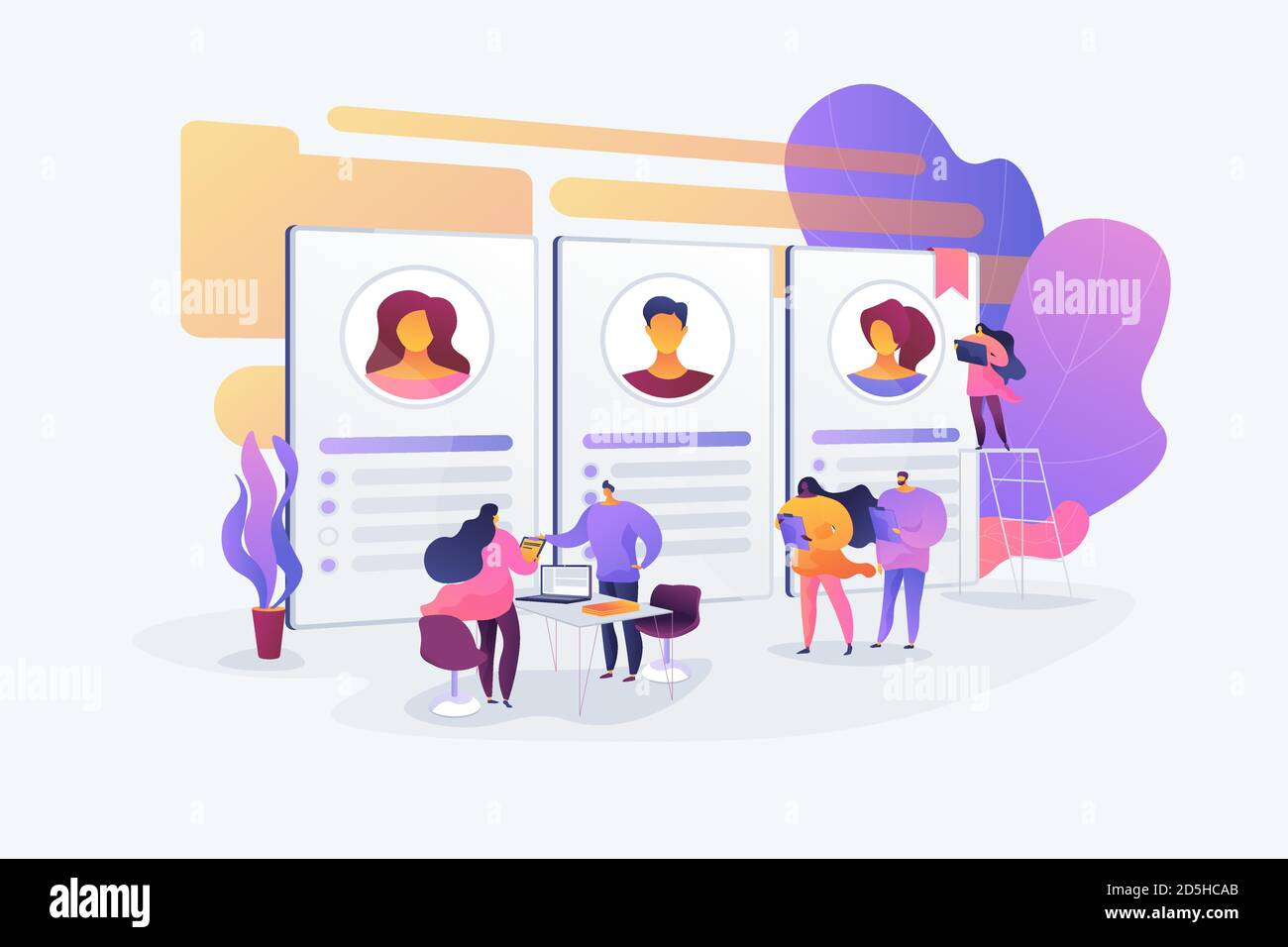 Job interview concept vector illustration Stock Vector Image & Art - Alamy