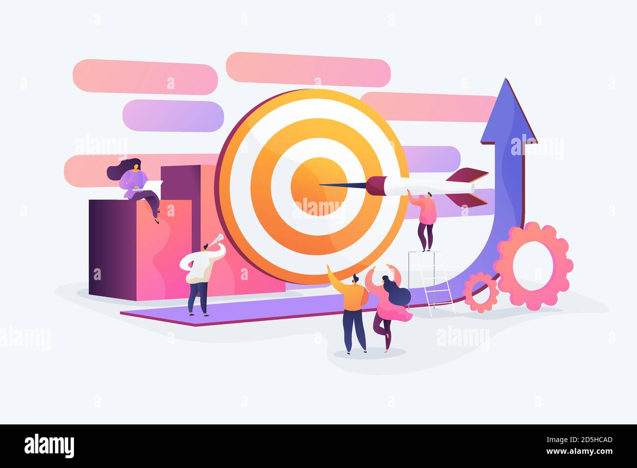Goals concept vector illustration Stock Vector Image & Art - Alamy