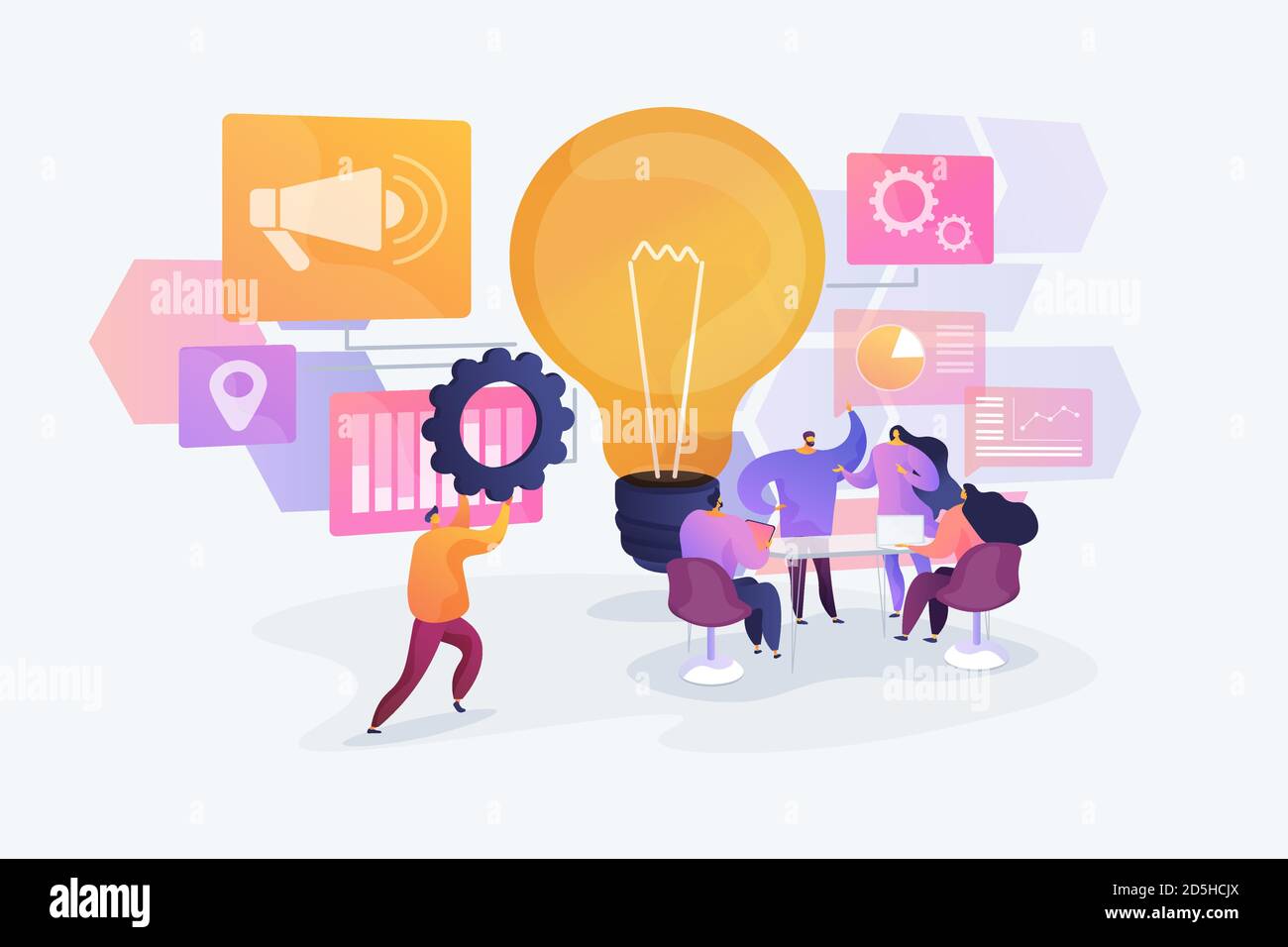 Brainstorm concept vector illustration Stock Vector Image & Art - Alamy