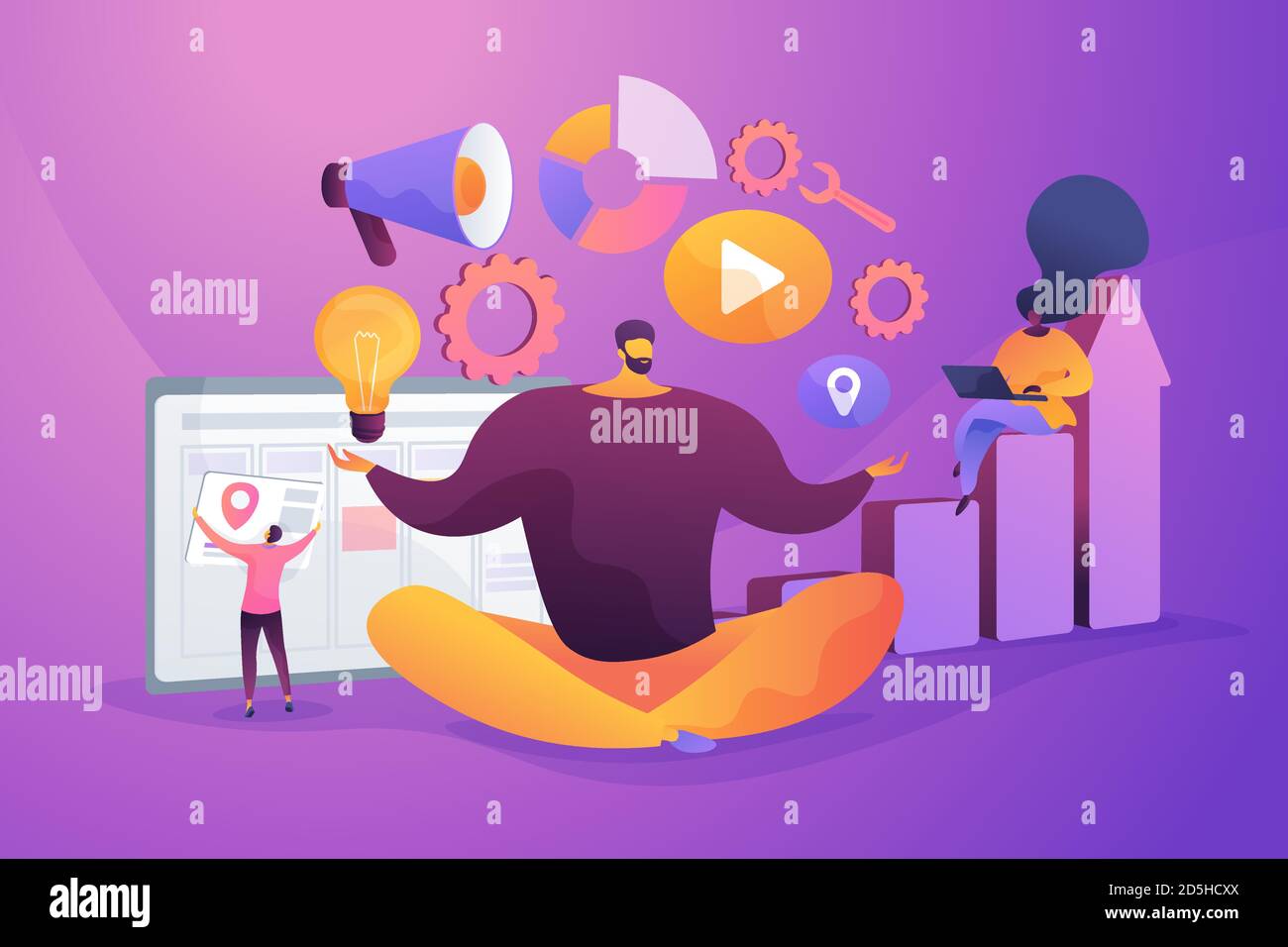 Self management concept vector illustration Stock Vector Image & Art ...