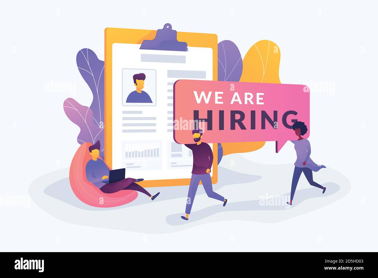 Recruitment agency vector creative concept illustration Stock Vector ...