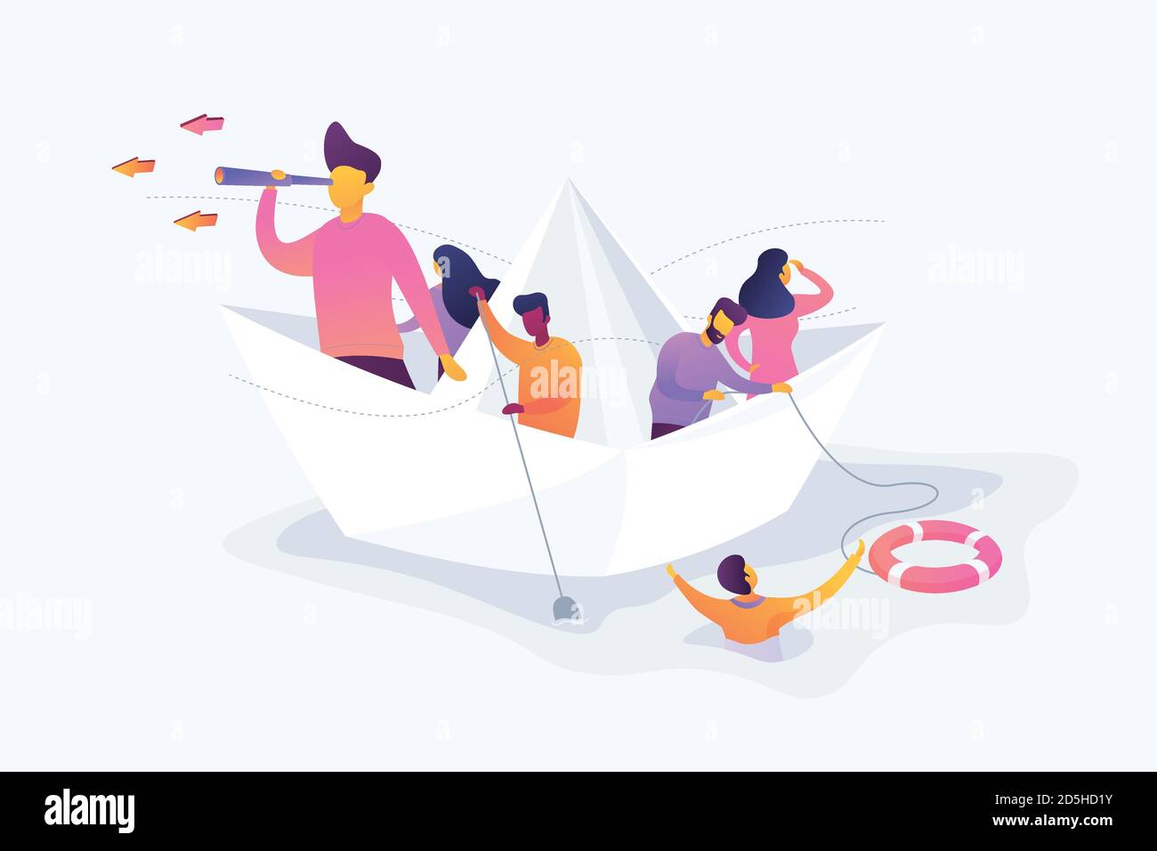 Leadership vector creative concept illustration Stock Vector Image ...